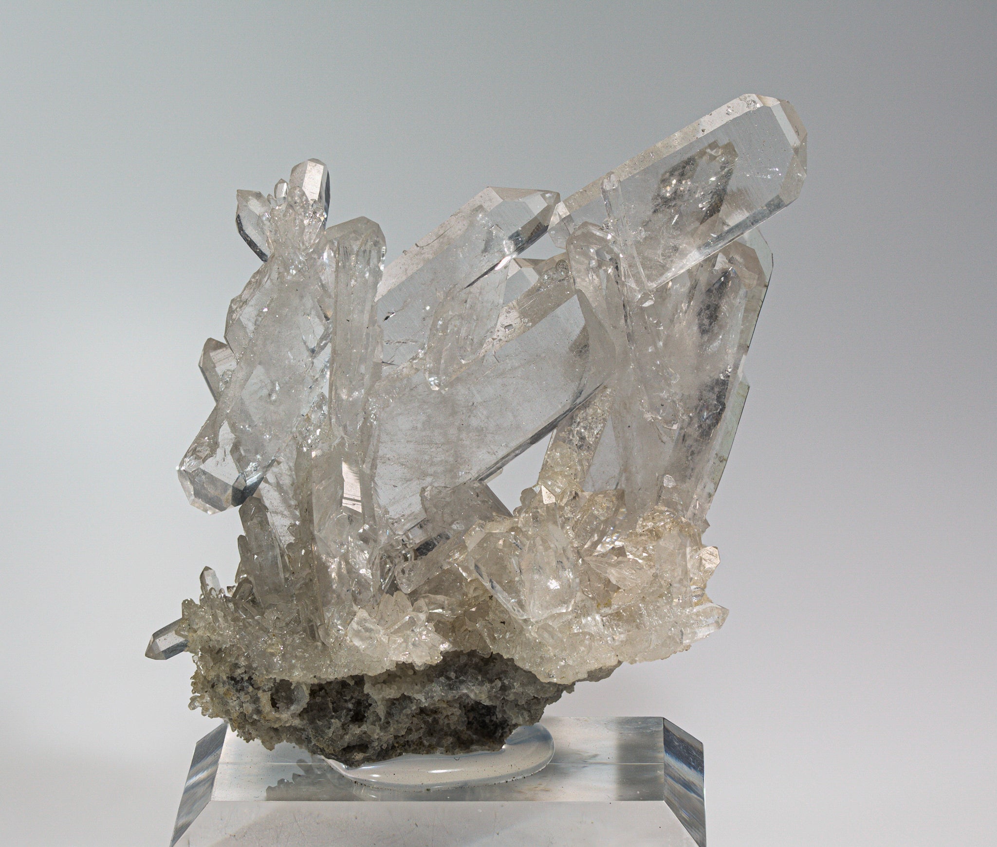 Bergkristall "Fadenquarz" – Meilen-Stein